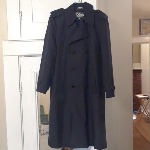 totes | Jackets & Coats | Vintage Totes Raincoat Mens Double Breasted ...